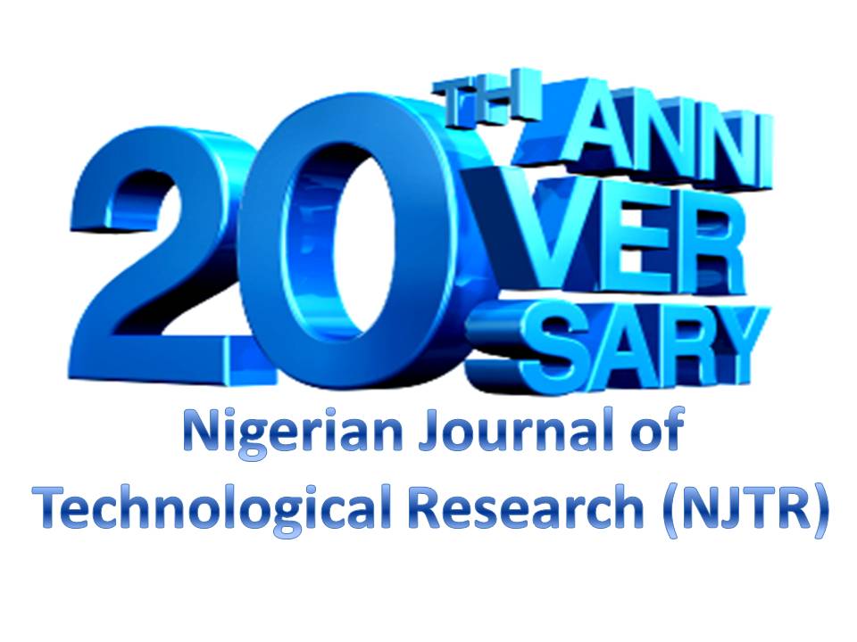 Home - Nigerian Journal of Technological Research (NJTR)